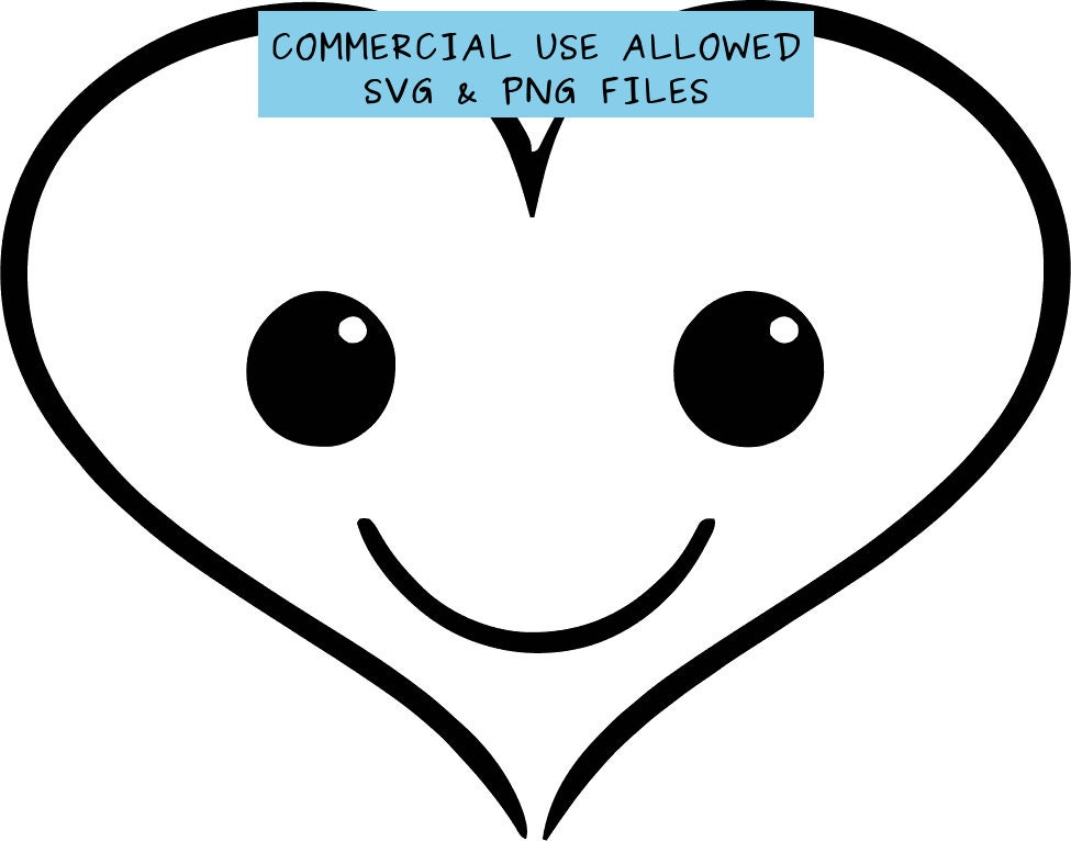 76 Smiley Heart SVG Bundle Smiley SVG Valentine Clipart Smiley Face ...