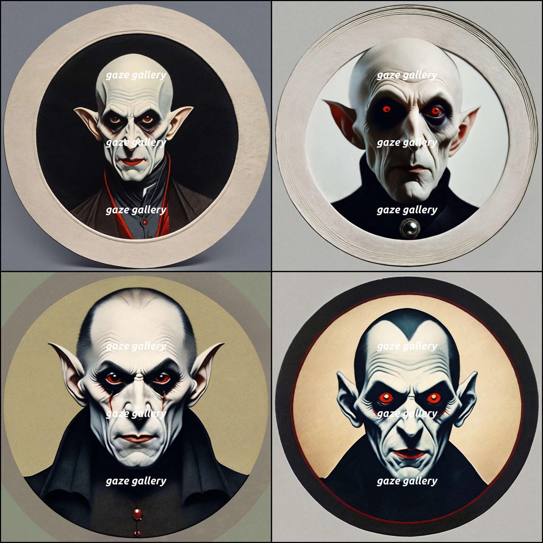 Count Orlok Vampire Stylized Portraits Digital Art Downloads - Etsy