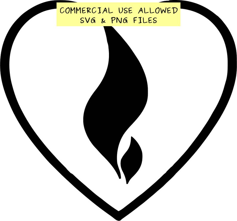 28 Flaming Heart SVG Bundle Flame SVG Valentine Clipart Flame Heart ...