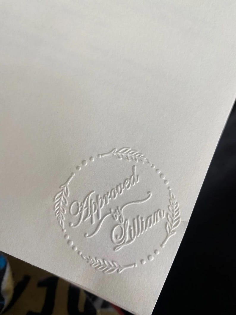 Custom Embosser Stamp Personalized Logo Seal for Business, Wedding, or ...