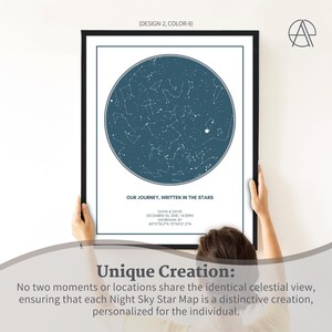 Custom Star Map by Date, Constellation Chart Printable, Anniversary ...