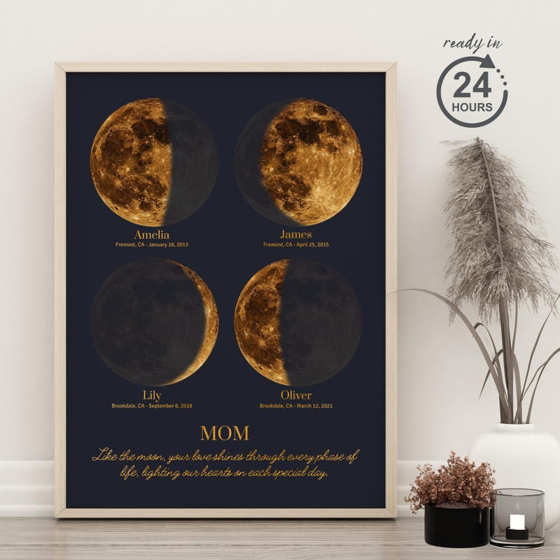 Moon Art - Etsy