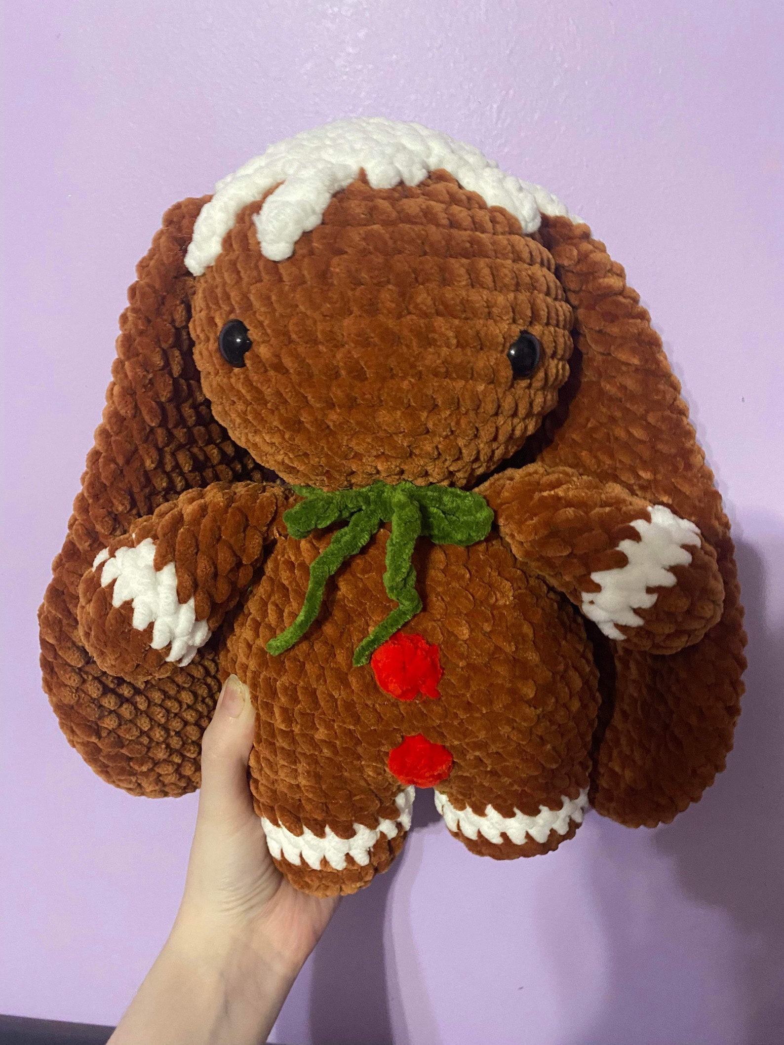 Ginger the Gingerbread Crochet Bunny - Etsy