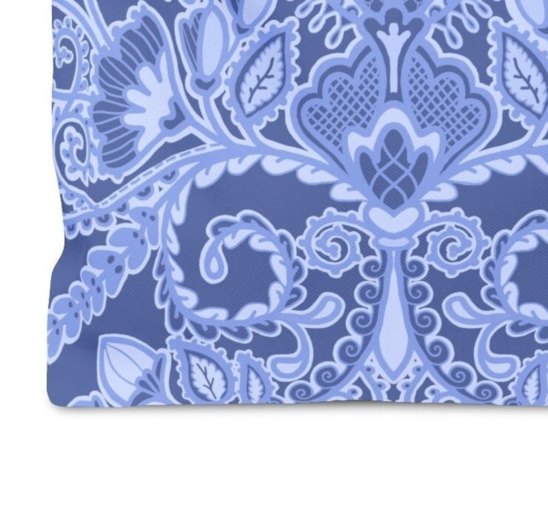 Shades of Blue Chinoiserie Aesthetic Tote Bag. Grand Millennial Bride ...