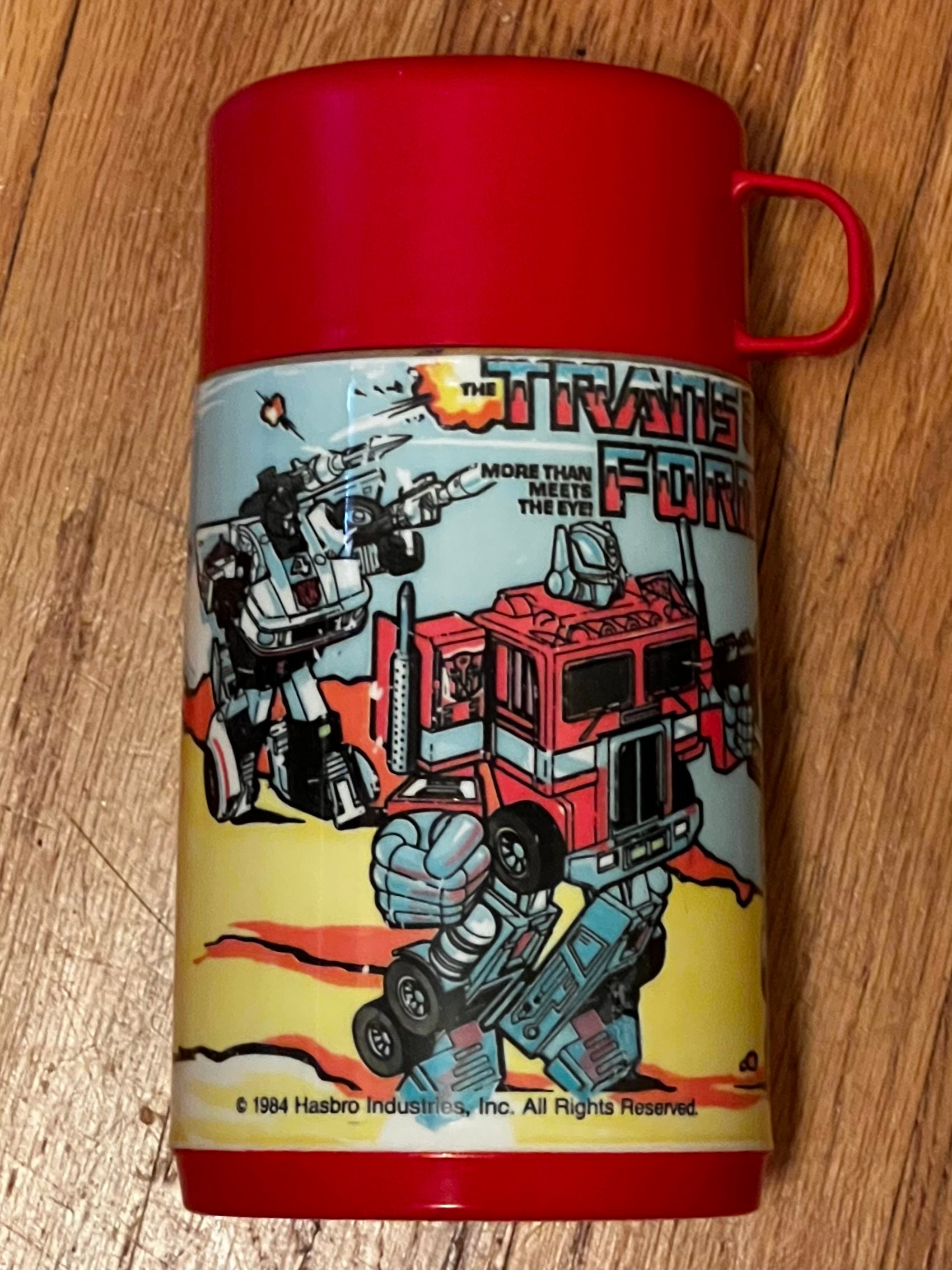 Vintage Aladdin Transformers Metal Lunchbox With Thermos 1986 Hasbro - Etsy