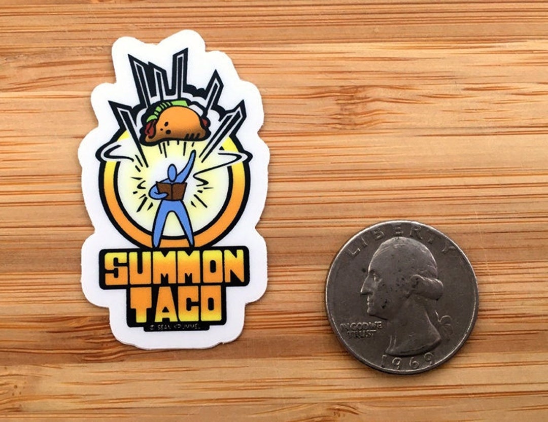 SUMMON TACO Sticker Magic-user Wizard Spell Taco - Etsy