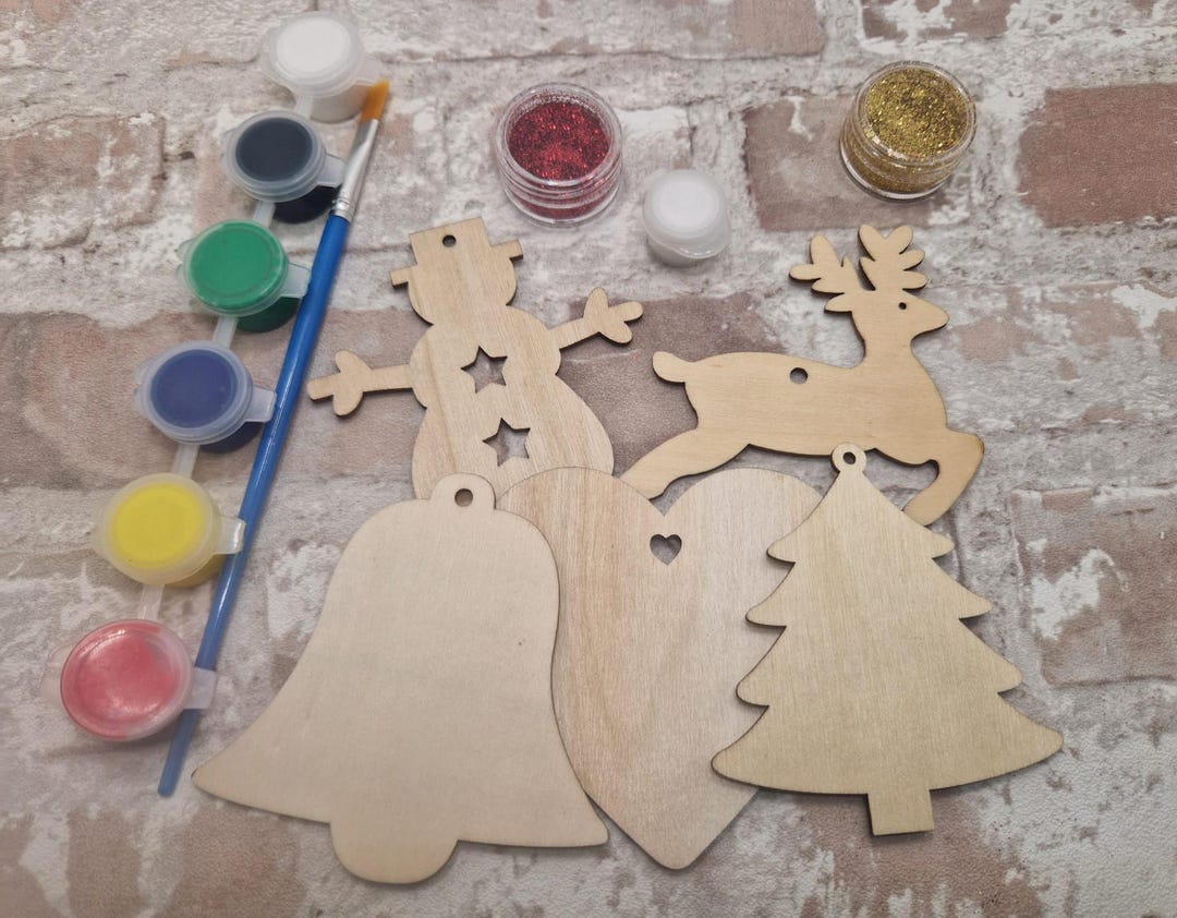 Paint Your Own Christmas Decorations, Paint Your Own, Kids Party Bag ...