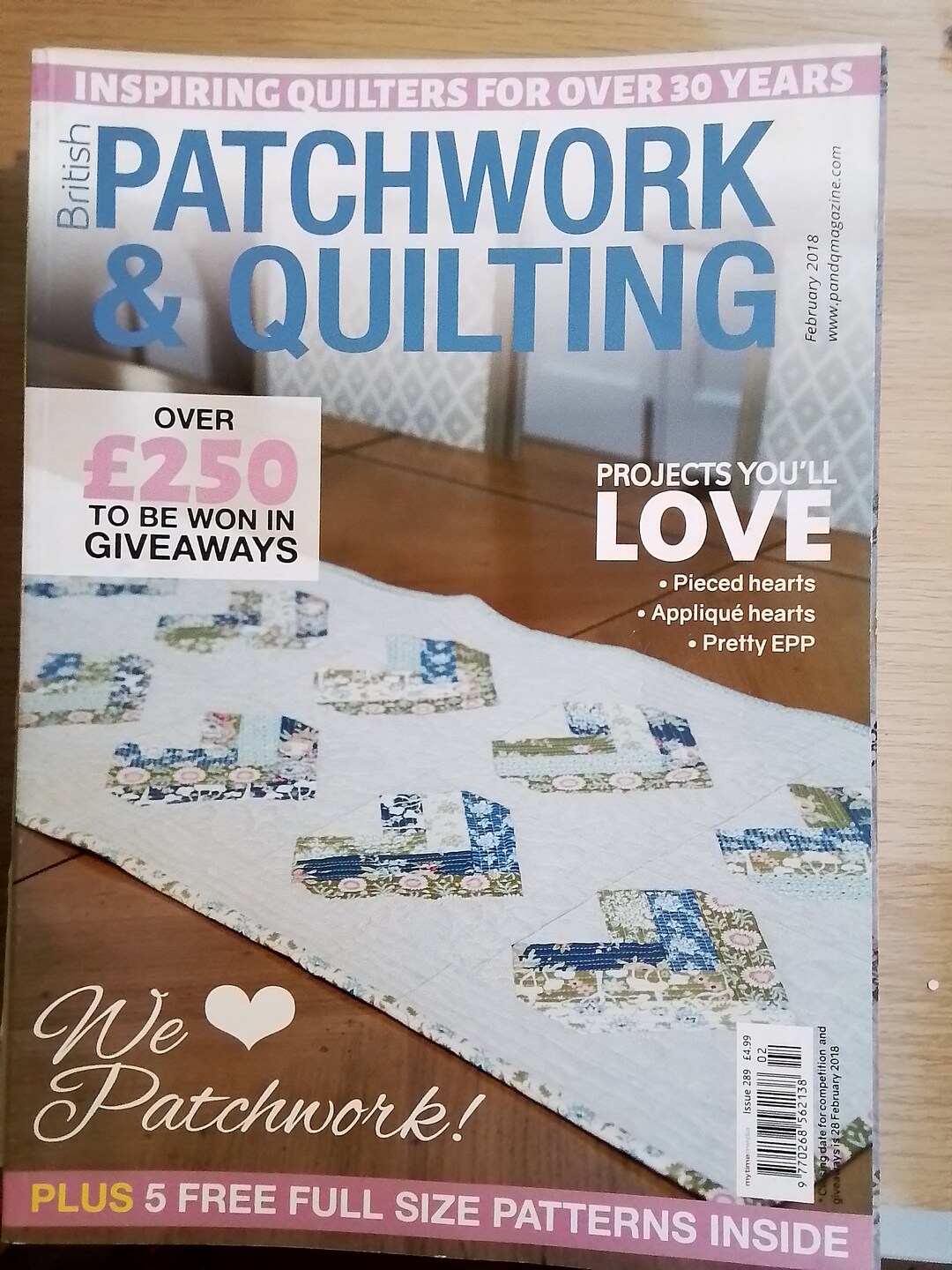Patchwork and Quilting Magazine Issue No 289, Back Issues - Etsy