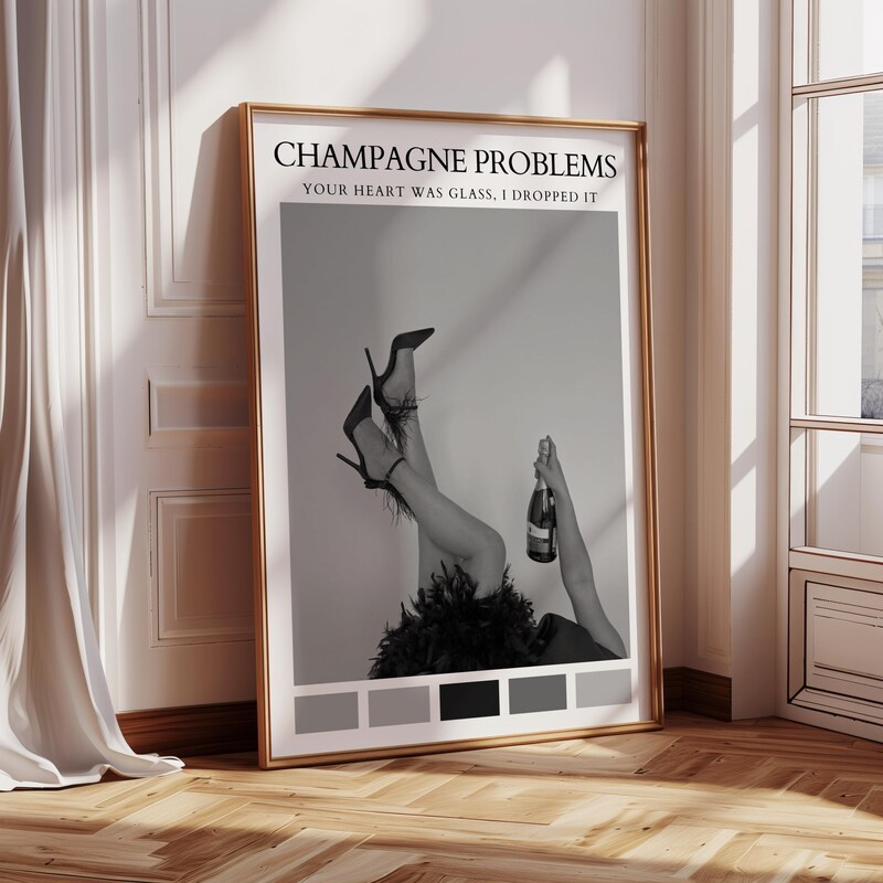 Champagne Poster - Etsy