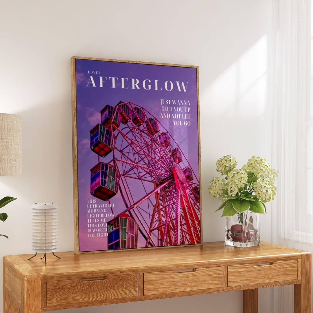 Afterglow Poster, Lover Album Poster, Modern Wall Art, Chic Wall Art ...