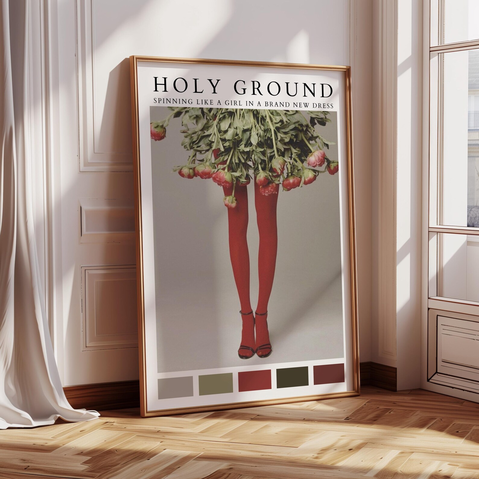 Holy Ground Poster, Red Album, Chic Wall Art, Fall Preppy Décor, Retro ...