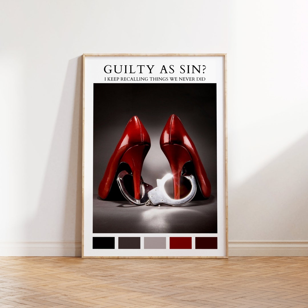 Guilty as Sin Poster, I Keep Recalling Things We Never Did, Modern Chic ...