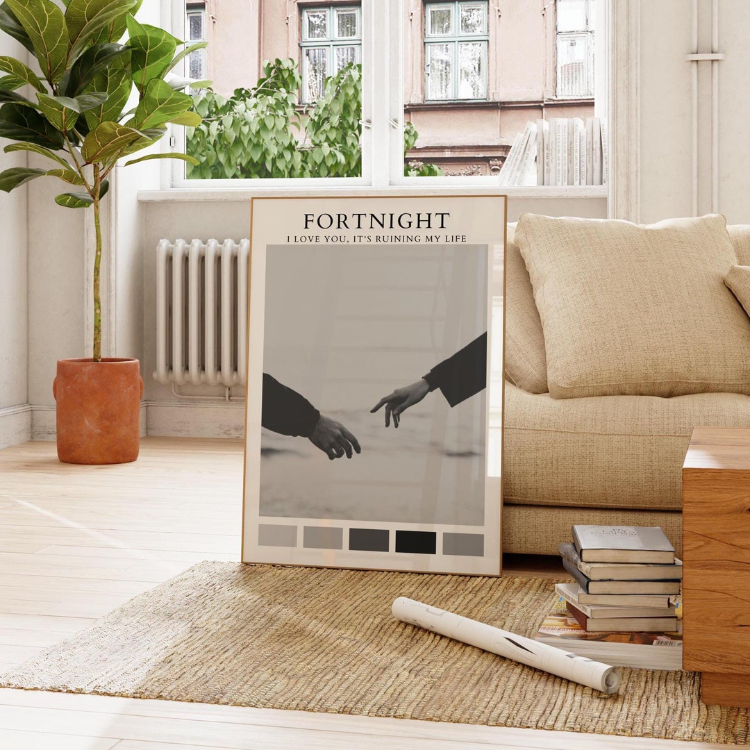 Fortnight Poster, I Love You, It's Ruining My Life, Modern Wall Art ...