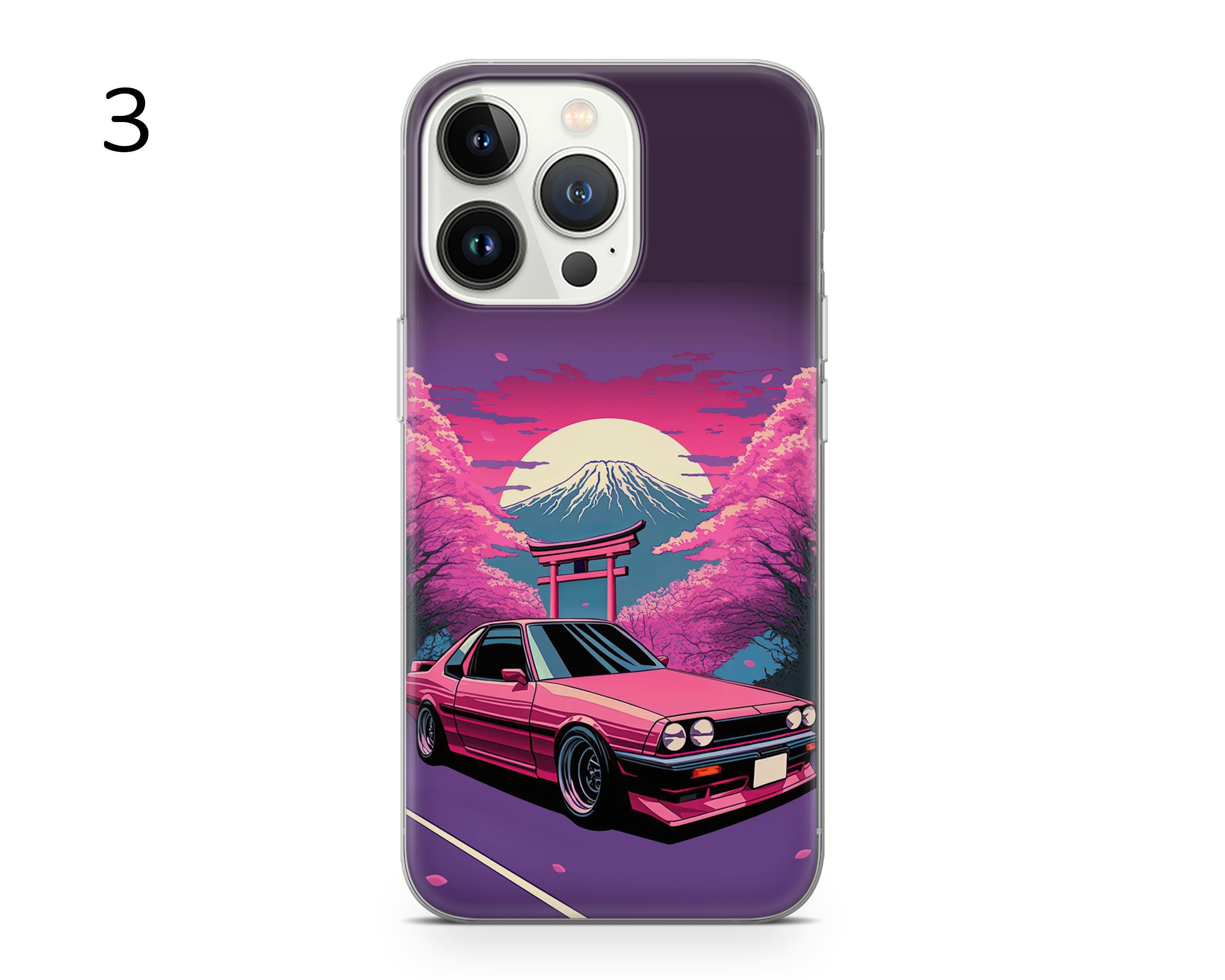 Skyline Jdm GTR R34 Japan Car Art Design Phone Case for iPhone 15 14 13 ...