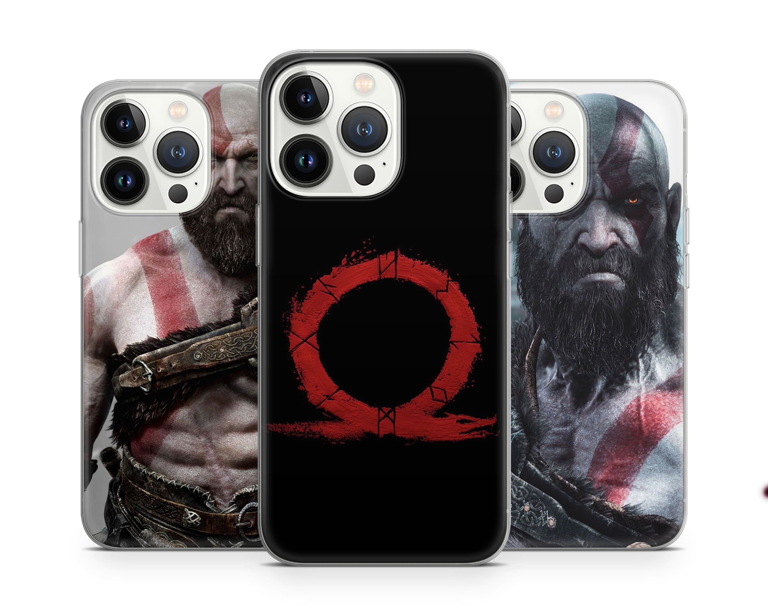 God War Gow Game Kratos Omega Ragnarok Phone Case for iPhone 15 14 13 ...