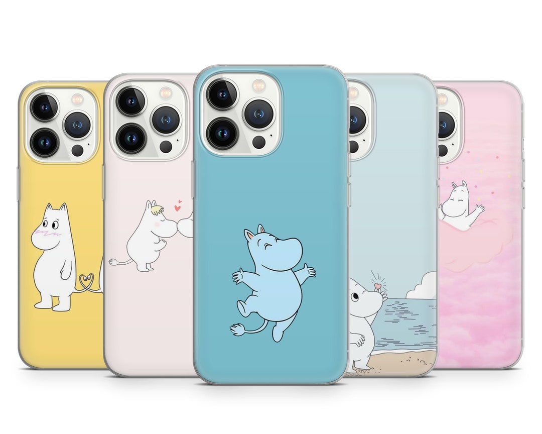 Moomin Cartoon Cute Moomin Valley Art Phone Case for iPhone 15 14 13 ...