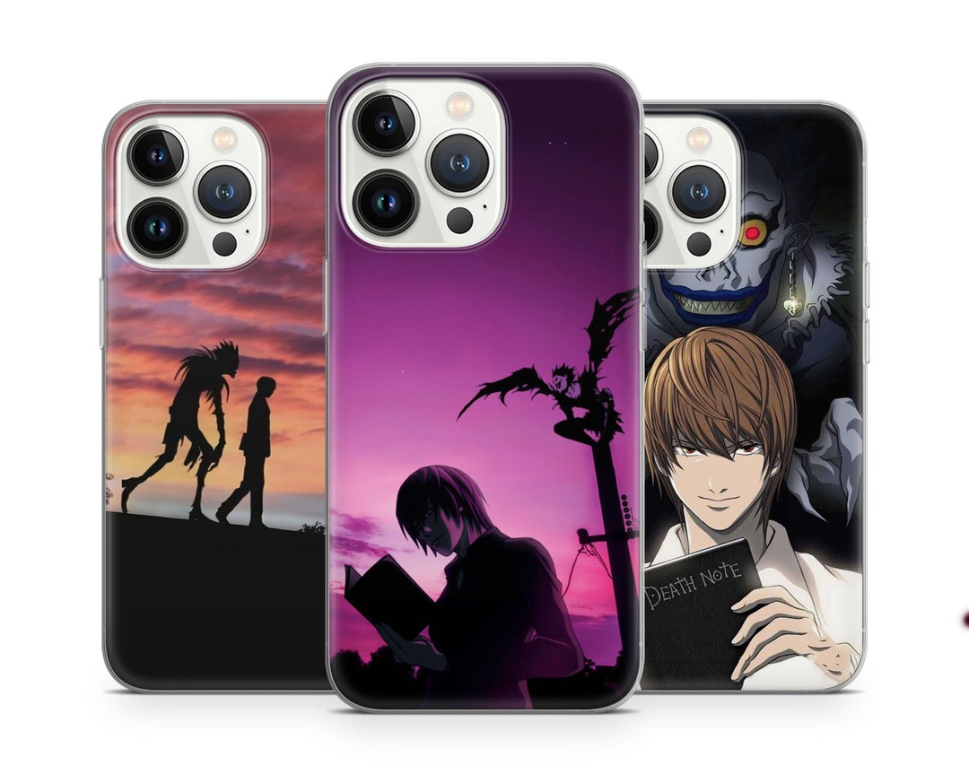 Light Manga Death Yagami Note Raito Art Phone Case for iPhone 15 14 13 ...