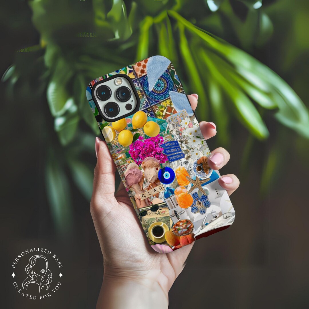 Dreamy European Summer Collage Phone Case, Scrapbook Phone Case ...