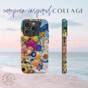 Dreamy European Summer Collage Phone Case, Scrapbook Phone Case ...