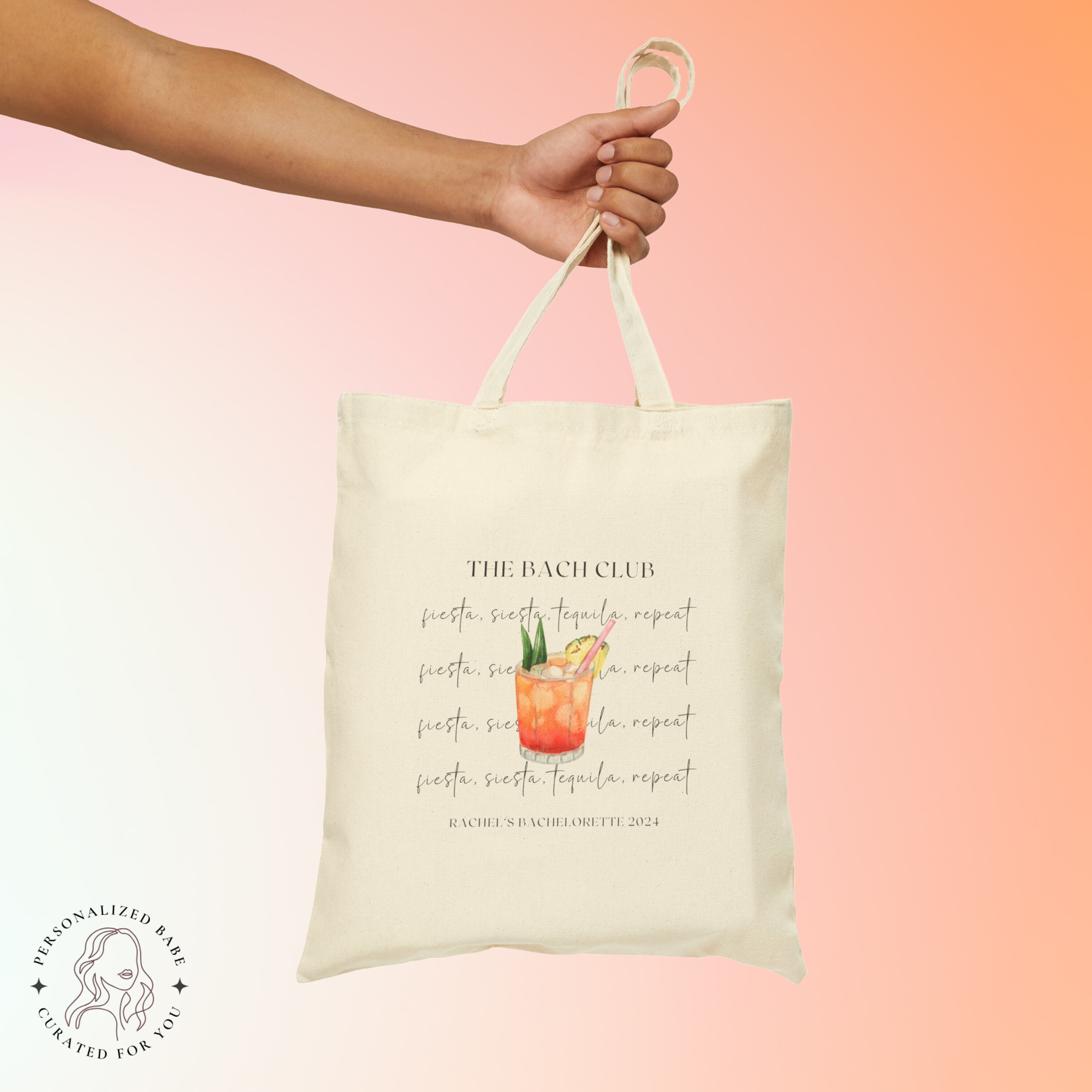 Siesta, Fiesta, Tequila, Repeat the Bach Club Tote Bag tequila Sunrise ...