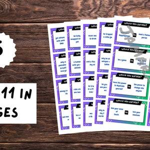Fun Would You Rather Game Printable to Enjoy With Others or by Yourself ...