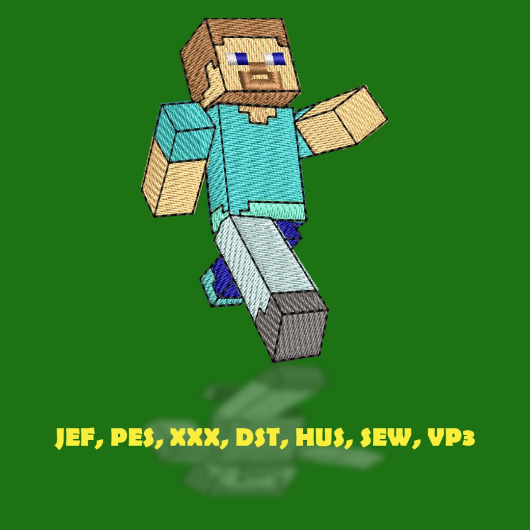 Design for Embroidery Minecraft 8cm - Etsy