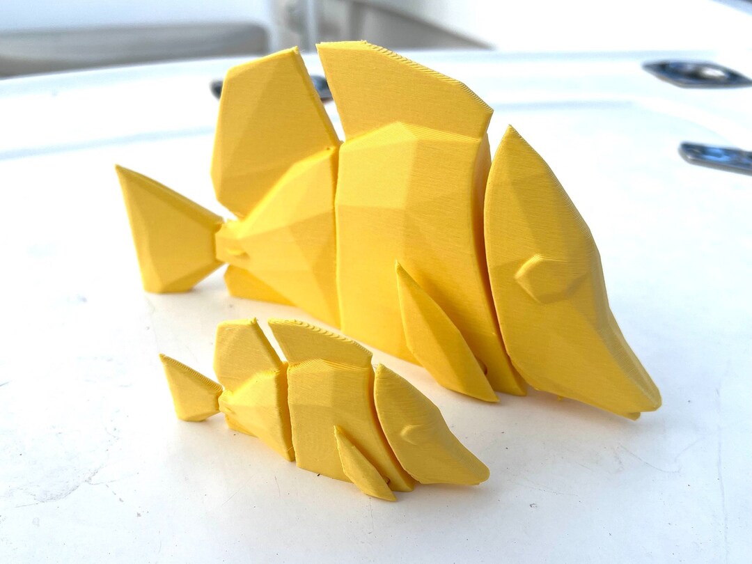 Articulated Yellow Tang Tropical Reef Fish 3D Printed - Etsy