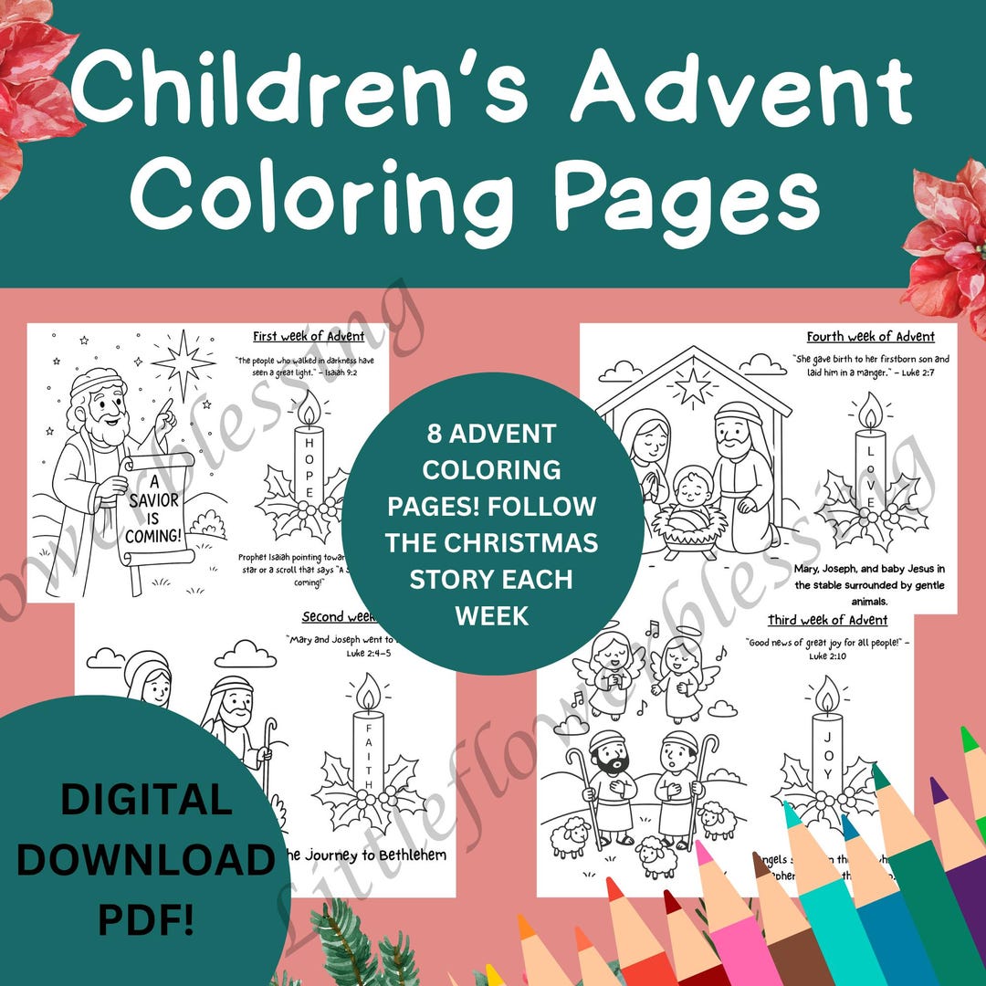 Advent Coloring Pages, Catholic Coloring Pages, Printable Catholic PDF ...