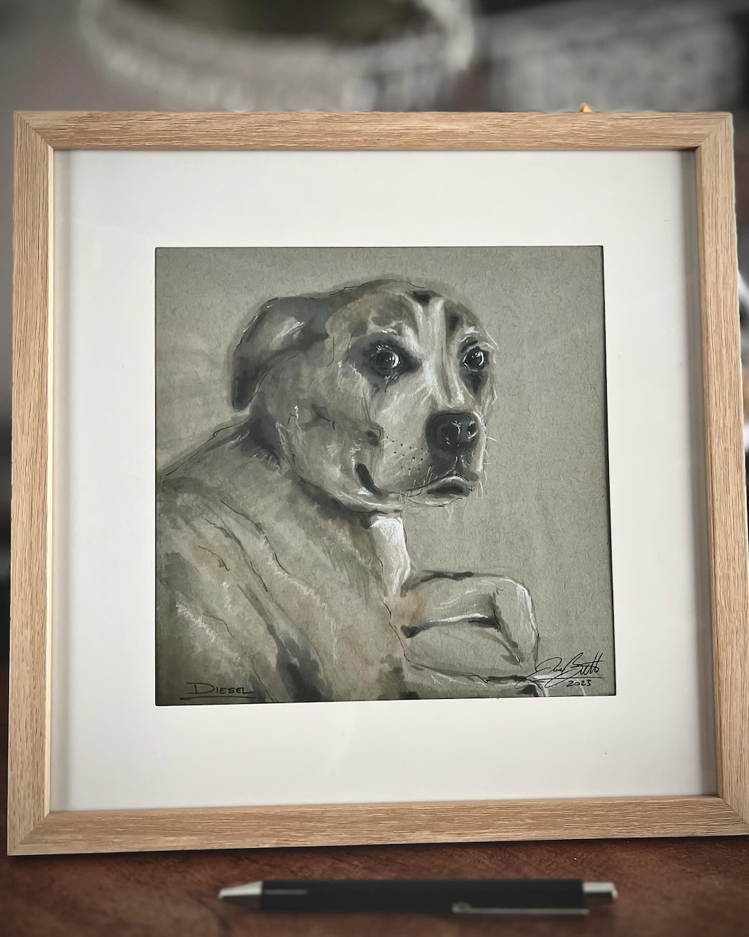 Personalized Original Dog Portrait Made to Order - Etsy