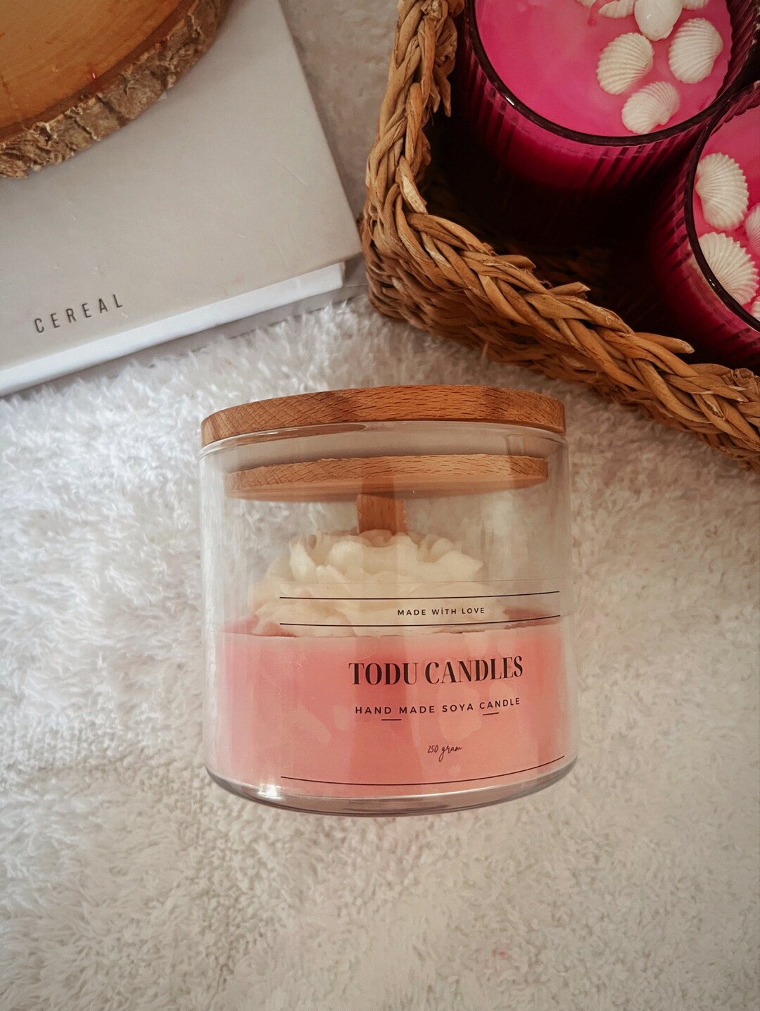 Soft Pink Peony Candle - Etsy