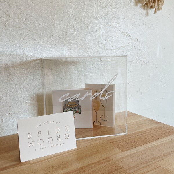 Acrylic Card Box - Etsy