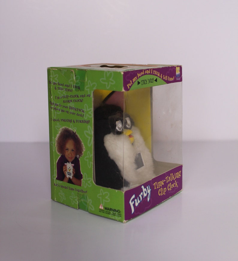 RARE Furby Skunk Time Talking Clip Clock 1999 NRFB Untested - Etsy