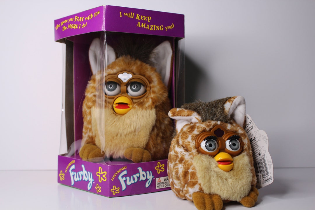 Furby Giraffe brown Pattern 70-800 1998 NRFB Not Tested With Matching ...