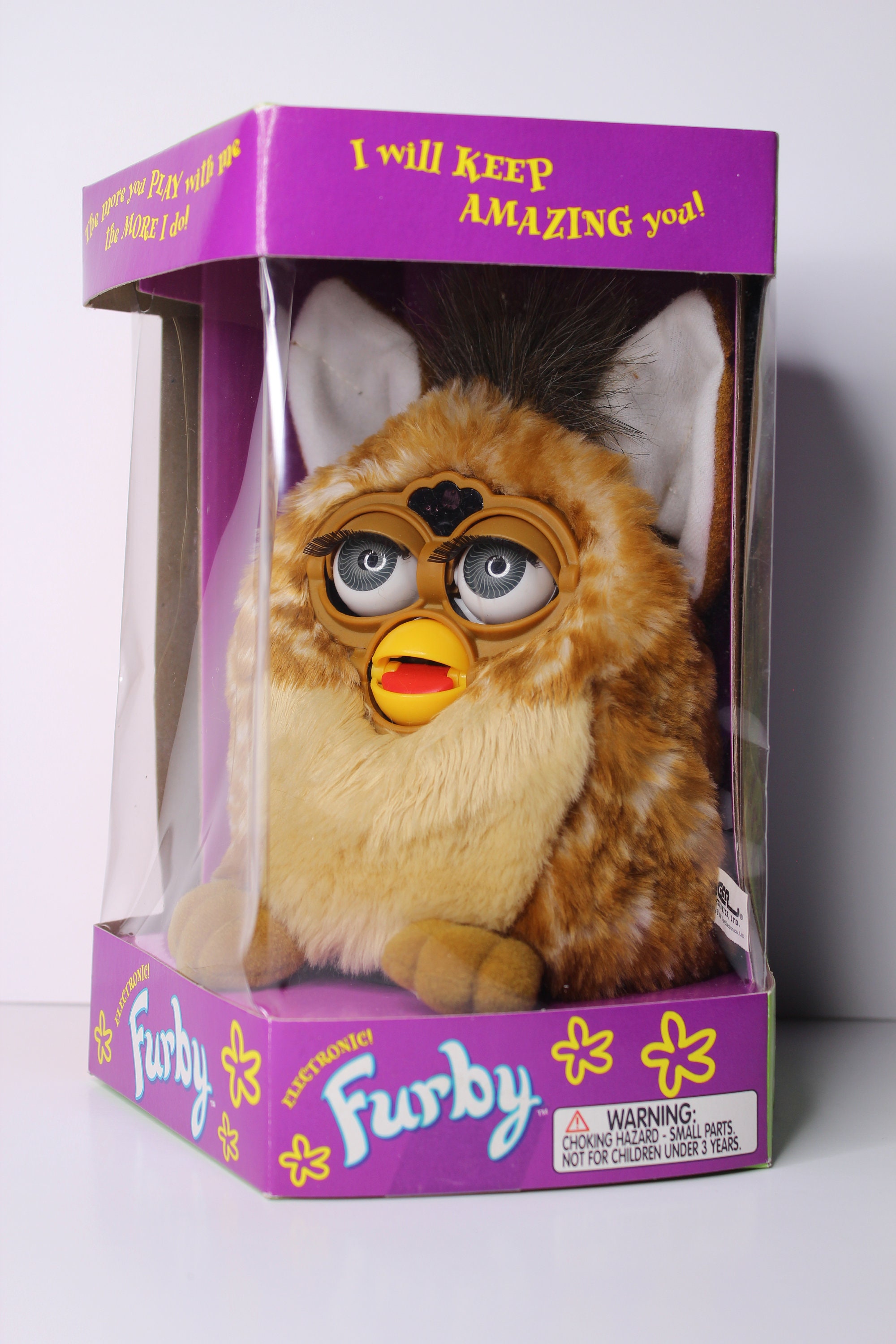 Furby Giraffe brown Pattern 70-800 1998 NRFB Not Tested With Matching ...