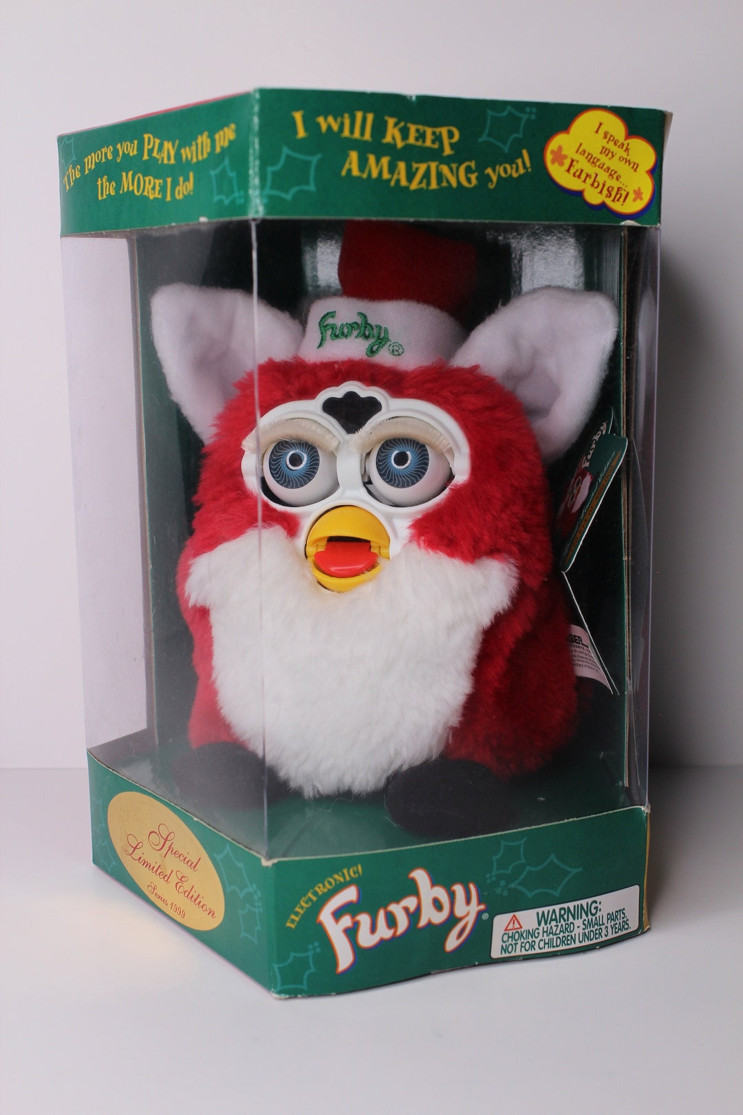Furby Santa red and White 70-885 1999 - Etsy