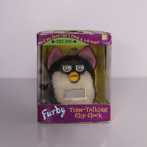 RARE Furby Skunk Time Talking Clip Clock 1999 NRFB Untested - Etsy