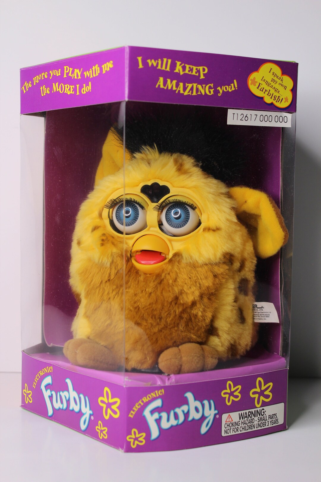 Furby Lizard (yellow With Brown Spots and Black Hair) 70-800 (NRFB ...