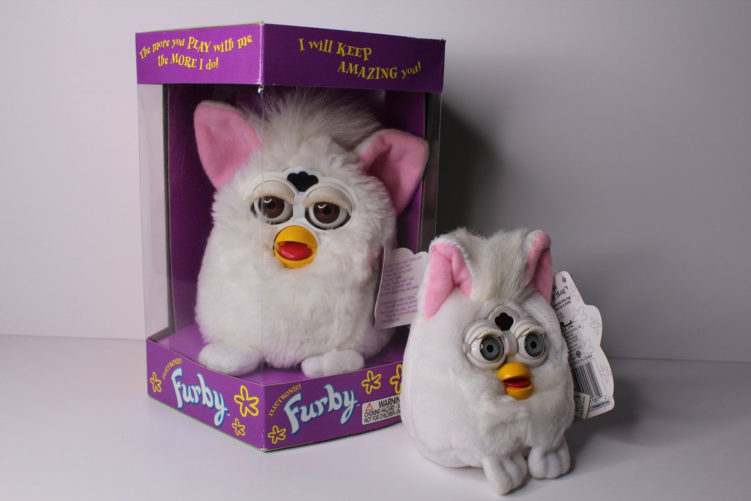 Furby Snowball (white With Pink Ears) 70-800 (1998) (NRFB - Not Tested ...