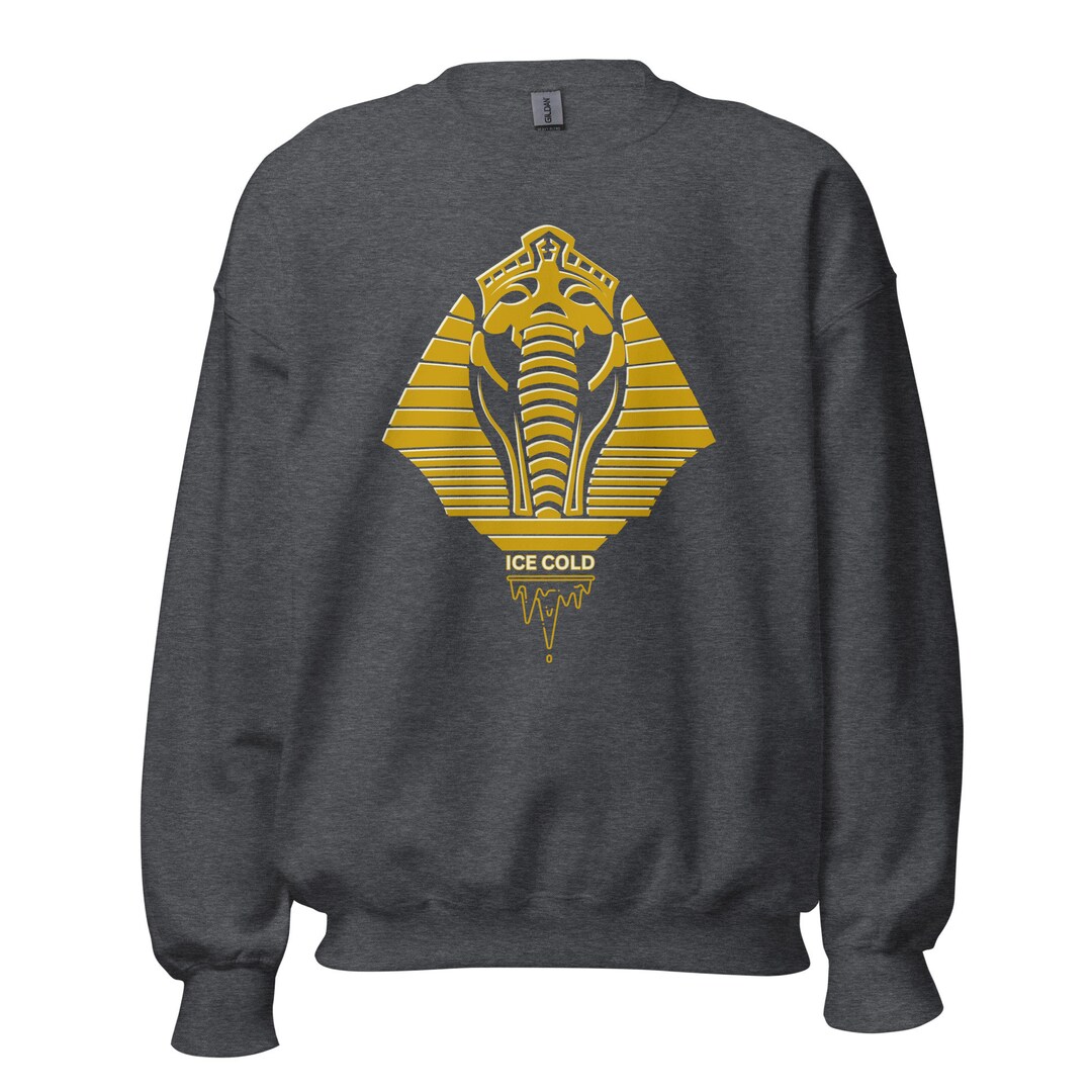 Alpha Ice Cold Black and Gold Sphinx Sweatshirt - Etsy