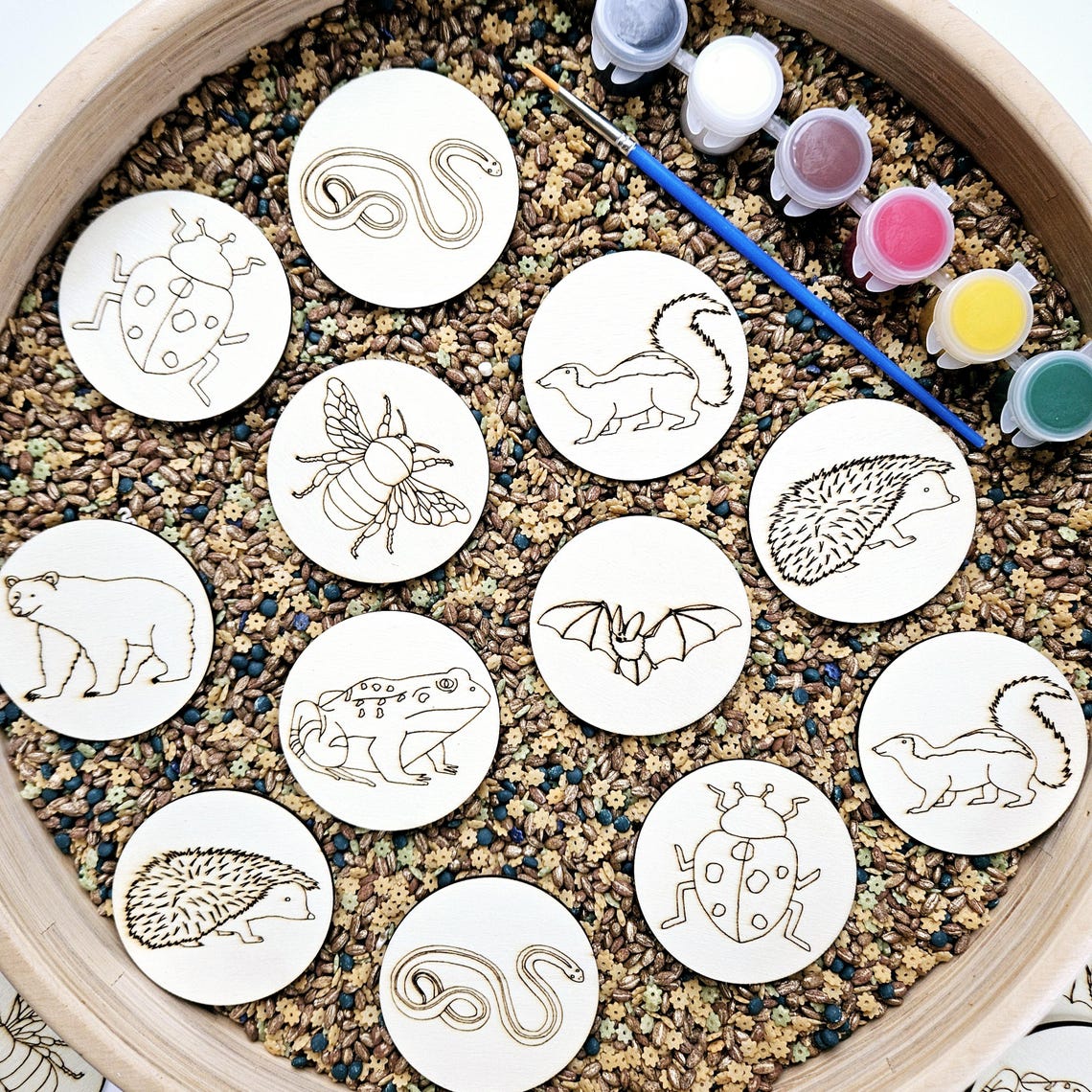 Hibernating Animals Matching Game Craft (hand Drawn) - Etsy