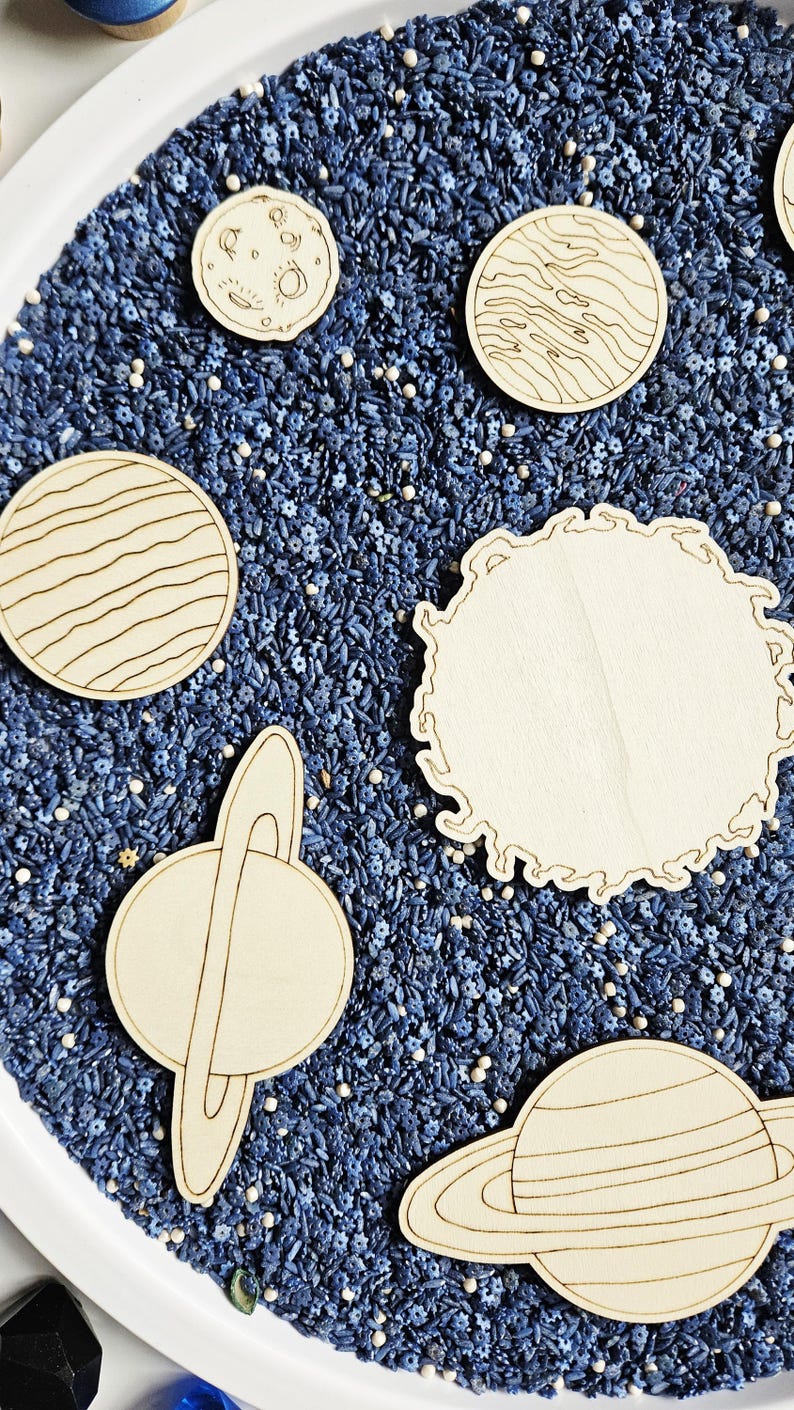 Planets Sensory Play Shapes (hand Drawn) - Etsy