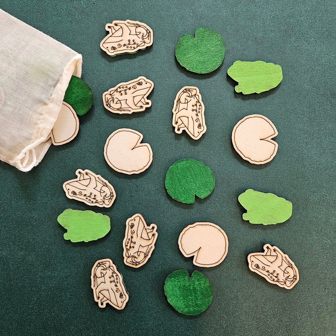 Frog and Lily Pad Math Counters (hand Drawn) - Etsy