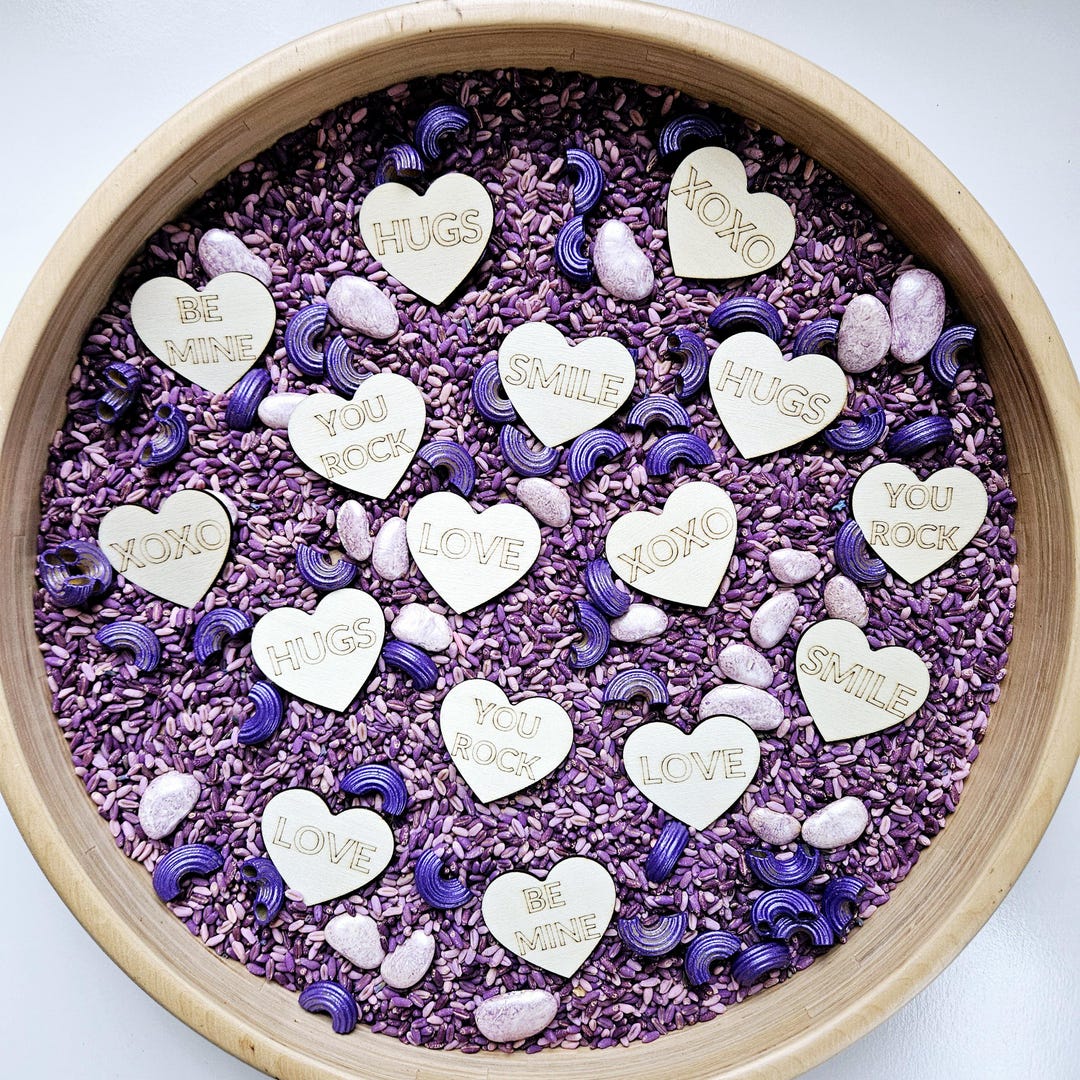 Conversation Heart Math Counters hand Drawn - Etsy