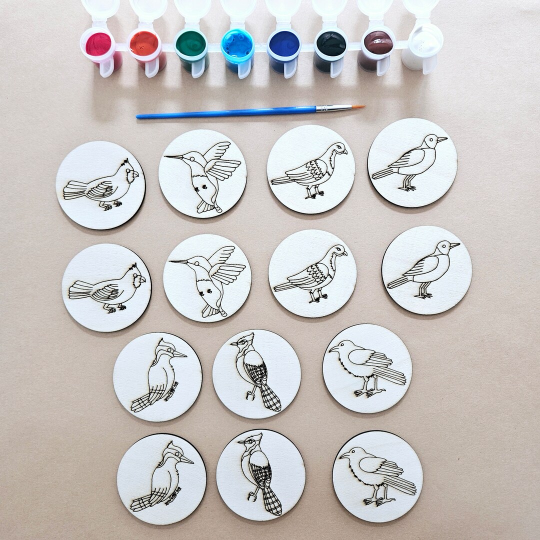 DIY Backyard Birds Matching Game Craft (hand Drawn) - Etsy