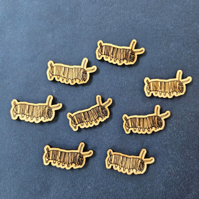 Monarch Butterfly and Caterpillar Math Counters hand Drawn - Etsy