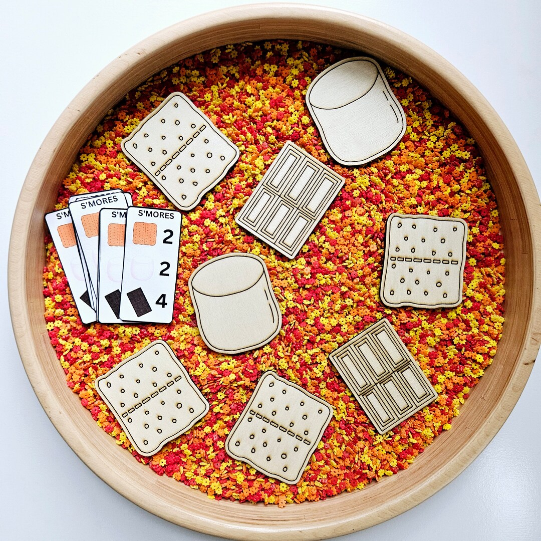 S'more Sensory Play Shapes (hand Drawn) - Etsy