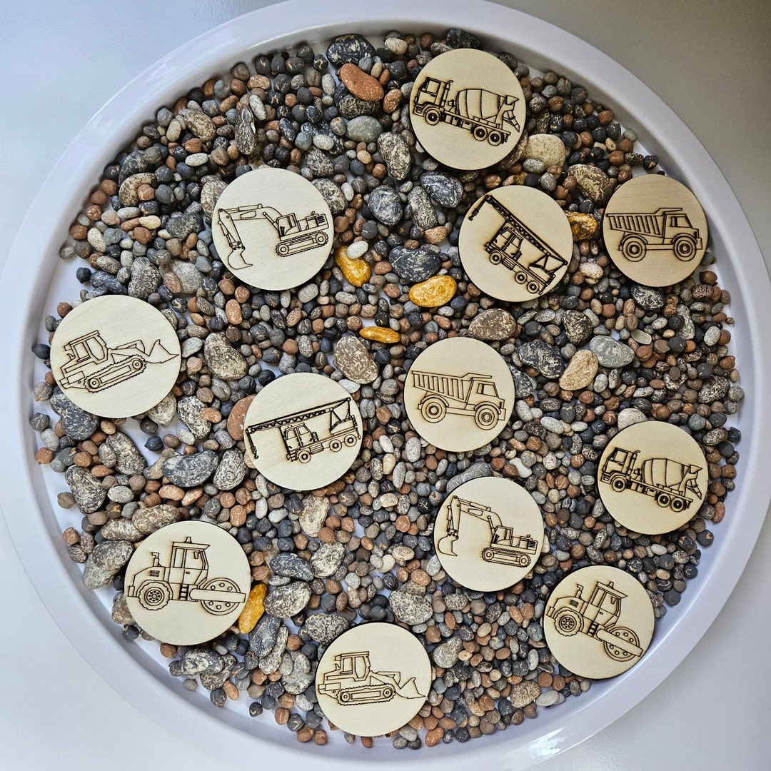 DIY Construction Matching Game Craft (hand Drawn) - Etsy