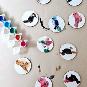 DIY Backyard Birds Matching Game Craft (hand Drawn) - Etsy