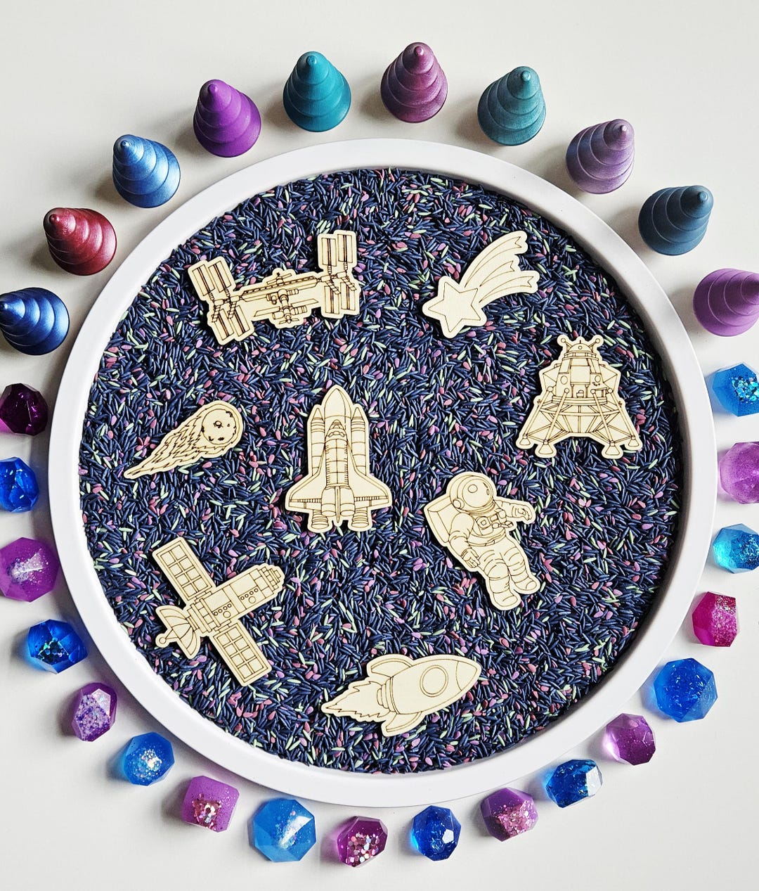 Outer Space Sensory Play Shapes (hand Drawn) - Etsy