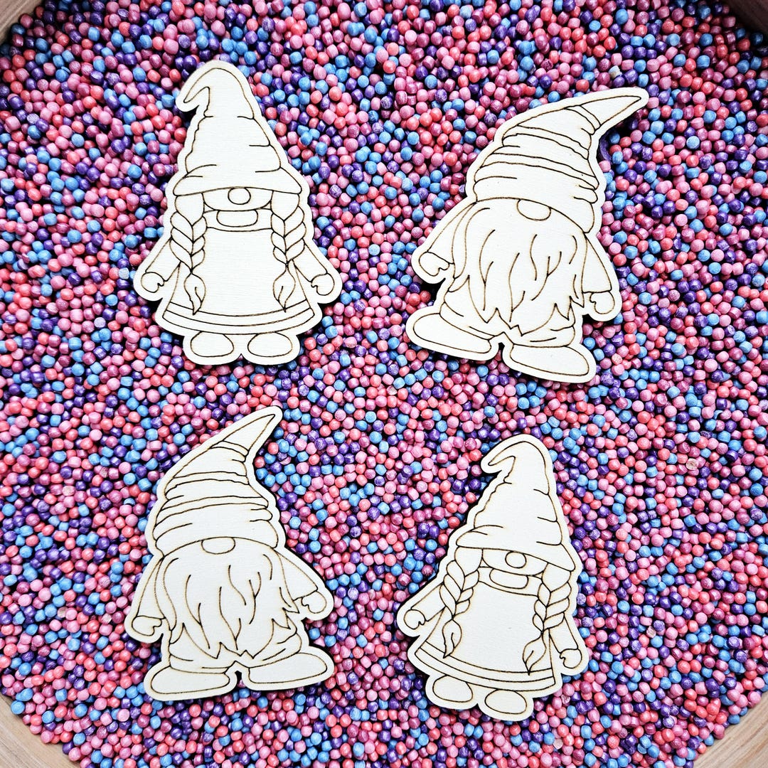 Gnomes Sensory Play Shapes (hand Drawn) - Etsy